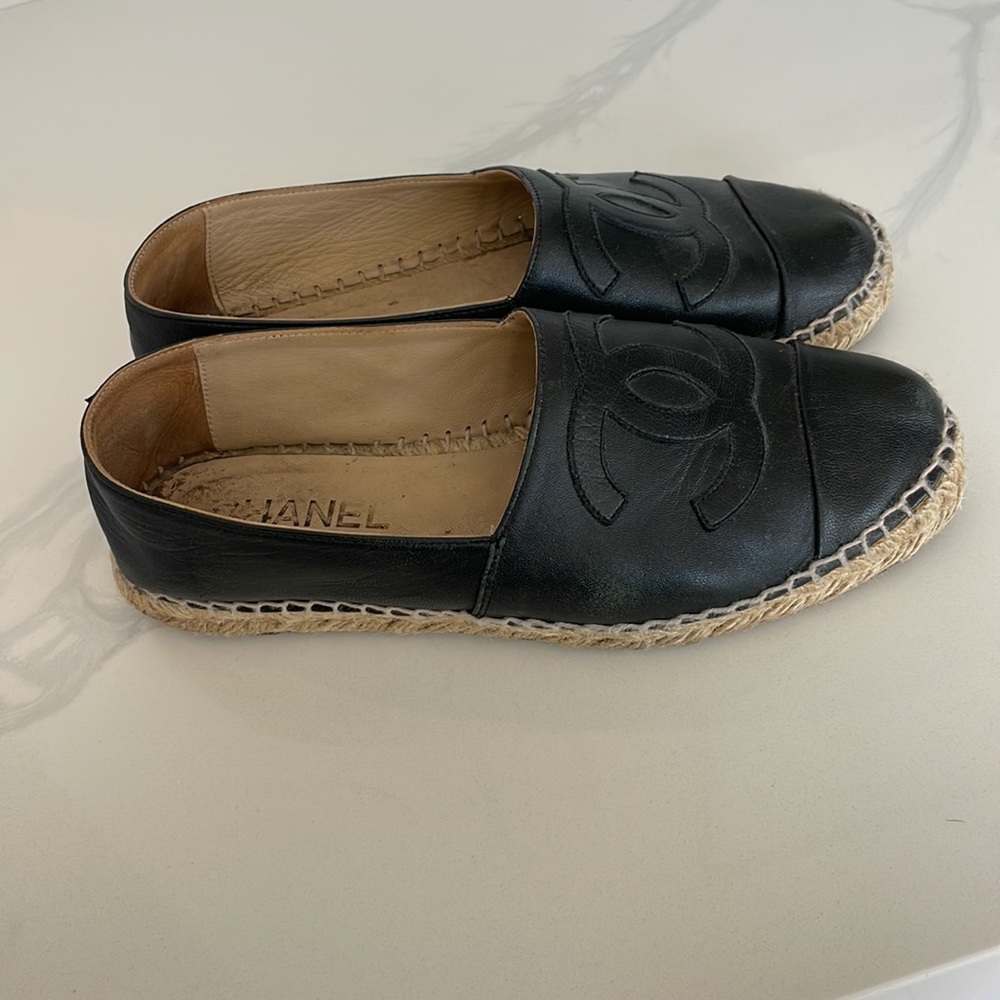 Chanel Black Espadrilles Size 37 - Gem